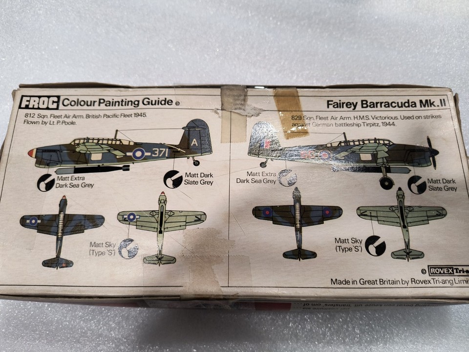 Vintage 1/72, FROG, Fairey Barracuda Mk.II, No. F230 | eBay