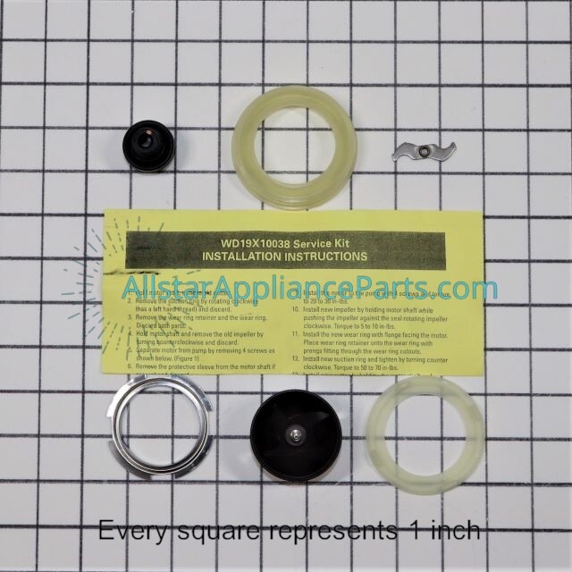 GE Dishwasher Impeller and Seal Kit WD19X10038 | eBay