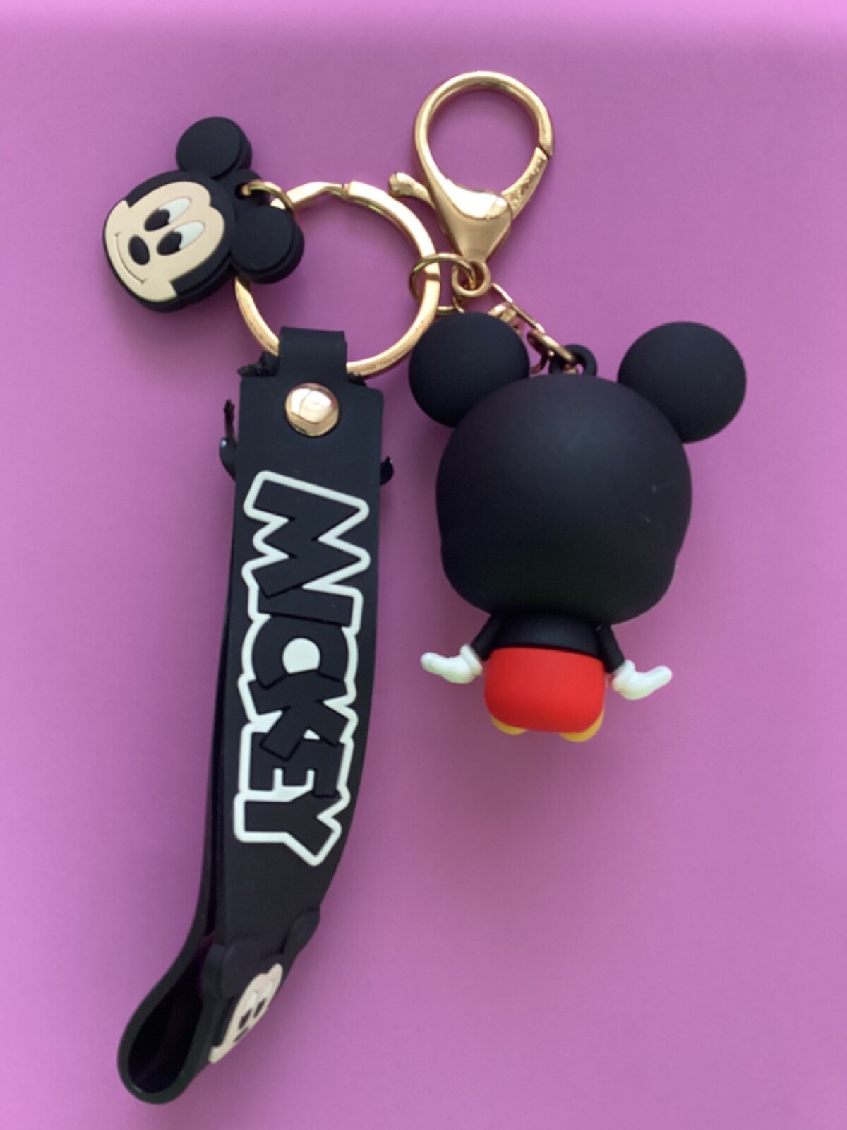 3D Rubber Keychain Mickey Mouse Character Keychain Key Ring No-6 | eBay