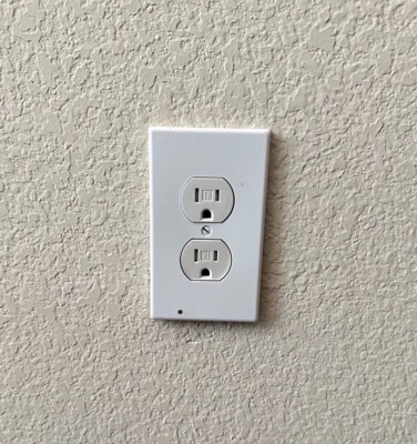 Decor Wall Plate Outlet Cover Built-In LED Night Light Rounded - 5 pack ...