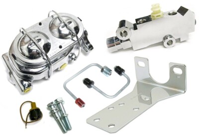 Chevy Truck Chrome Bail Top Master Cylinder Bottom Mount Proportioning ...