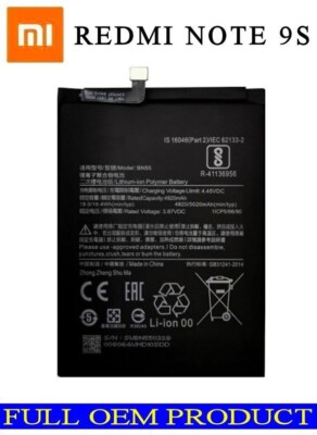 XIAOMI REDMI NOTE 9S ORIGINAL BATTERY BN55 5020mAh | eBay
