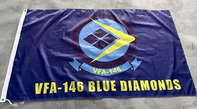 USN VFA-146 Blue Diamonds 3x5 ft Single-Sided Flag Banner VFA-146 | eBay