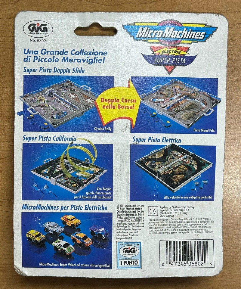 Micro Machines Slot Car “Super Pista” Purple & Blue #6 Truck Galoob GiG ...