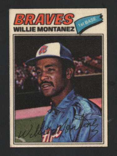 1977 Topps Cloth Sticker Baseball Card #29 Willie Montanez – Atlanta ...