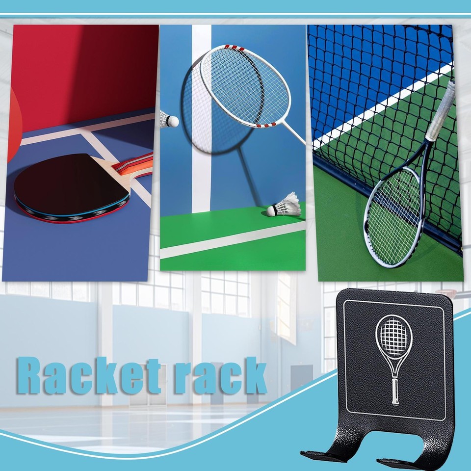Racket Rack Tennis Racket Holder For Garage Space-saving Vertical | eBay