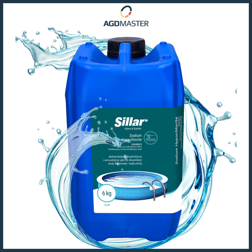 Sillar Natriumhypochlorit Flüssig 6kg Pooldesinfektion Flüssigchlor ...