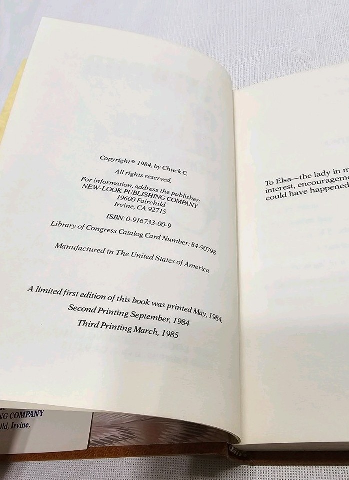 RARE 1985 LTD 1ST EDITION A New Pair of Glasses by Chuck “C ...