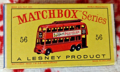Matchbox 56 Trolley Bus ORIGINAL BOX! BOX ONLY NO BUS Just the BOX ...