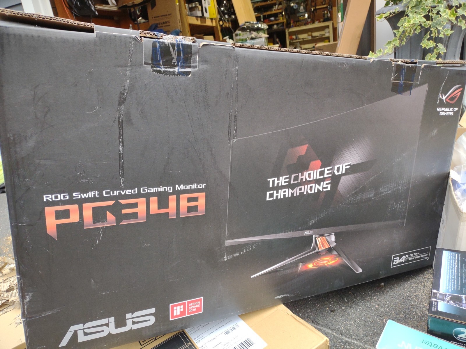 ASUS ROG Swift PG348Q 34" Ultra-Wide Curved IPS LED Gaming Monitor for ...