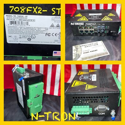 N-TRON 708FX2-ST ETHERNET SWITCH 10-30V 0.33A FX1 / FX2 | eBay