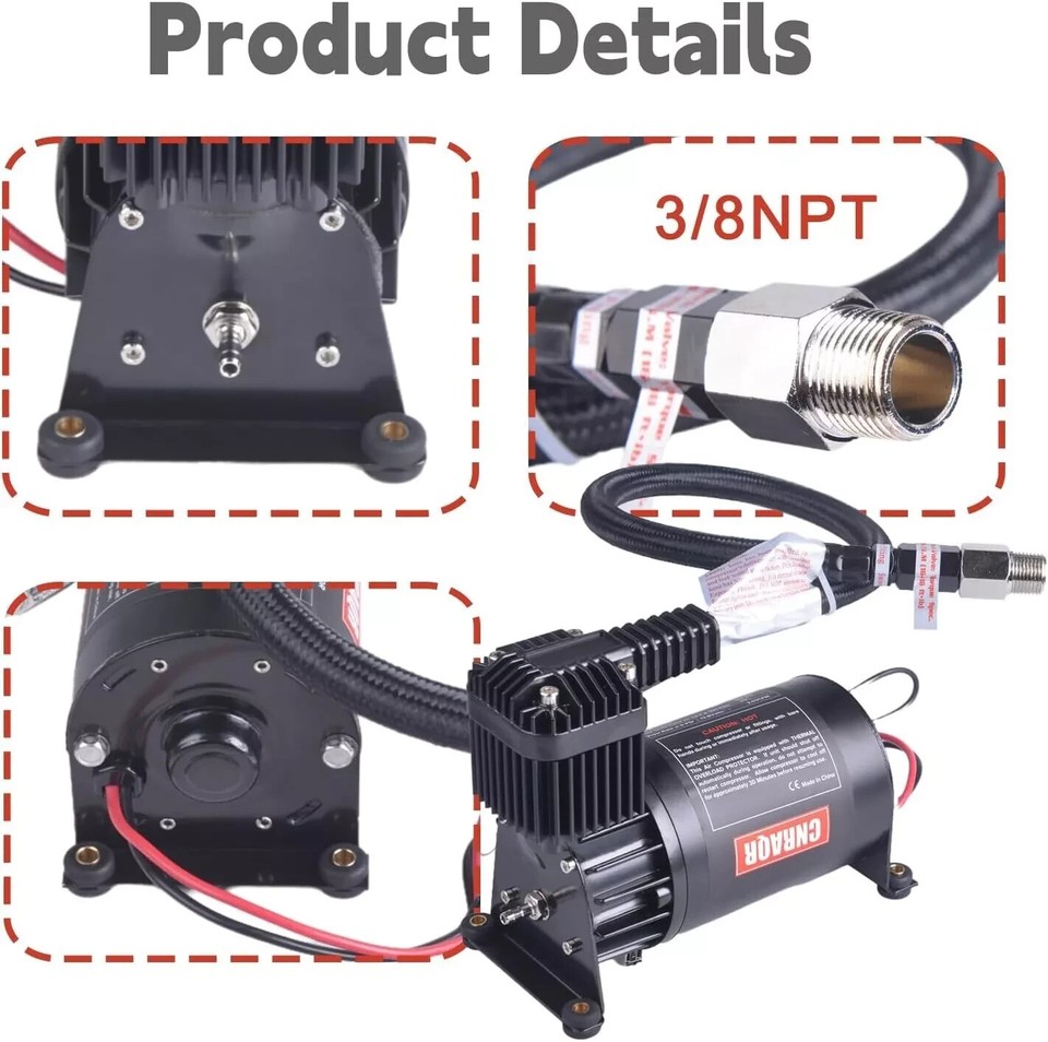 150PSI Air ride Compressor Kit For Train Horn Air Suspension Kit | eBay