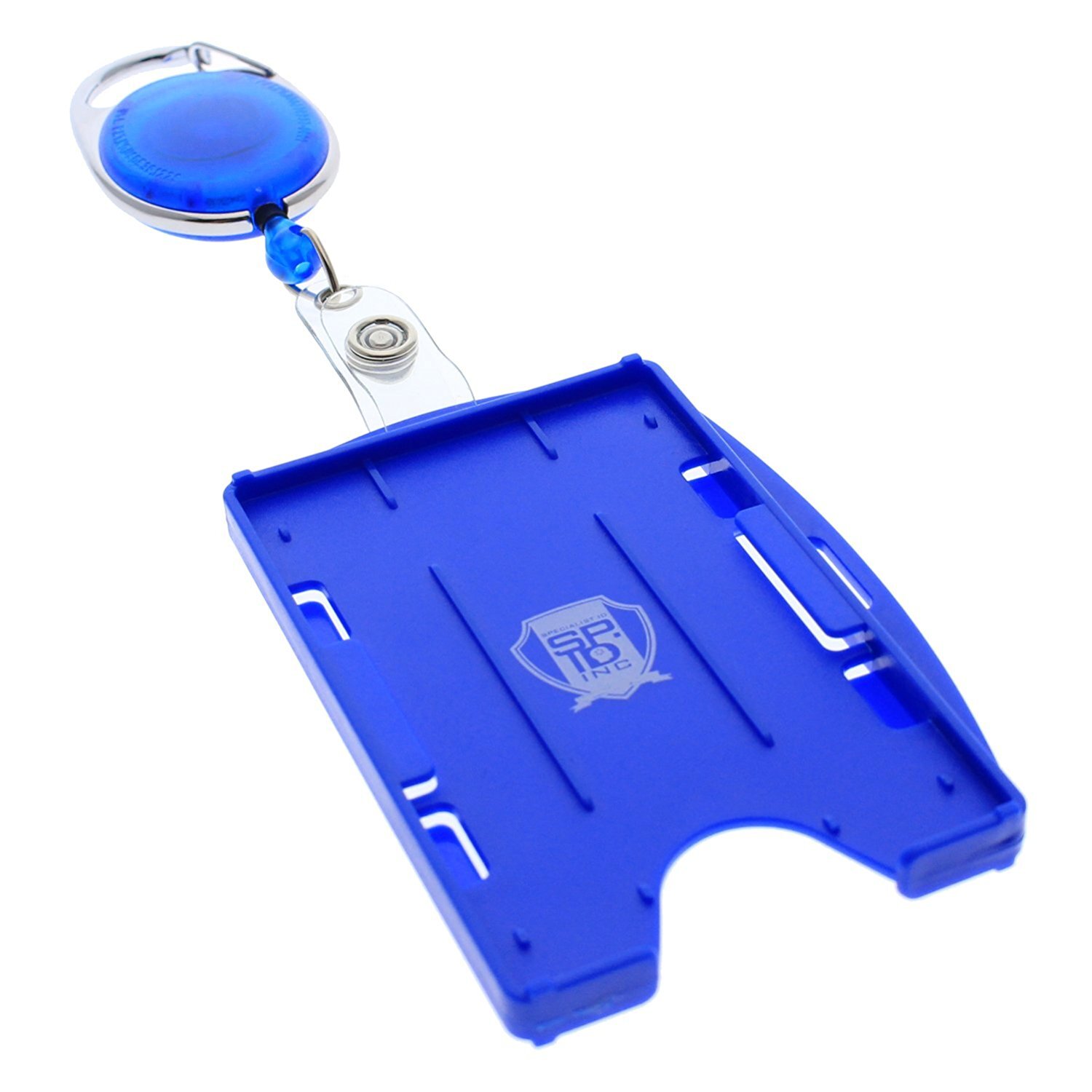 5 Pack - Multi Card ID Holders (Vertical or Horizontal) & Carabiner ...