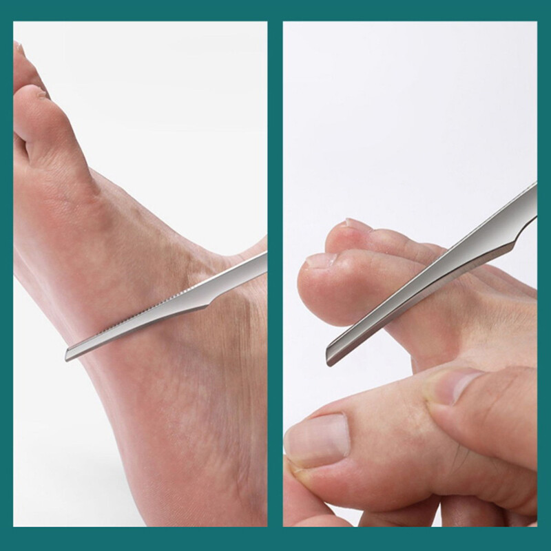 Stainless Steel Foot Pedicure Knife Callus Dead Skin Remover Scraper ...