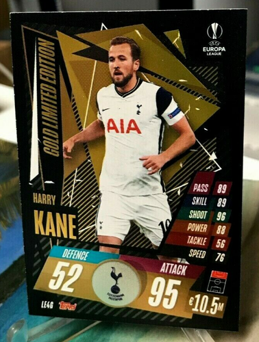MATCH ATTAX EXTRA HARRY KANE GOLD LIMITED EDITION LE4G TOTTENHAM ...