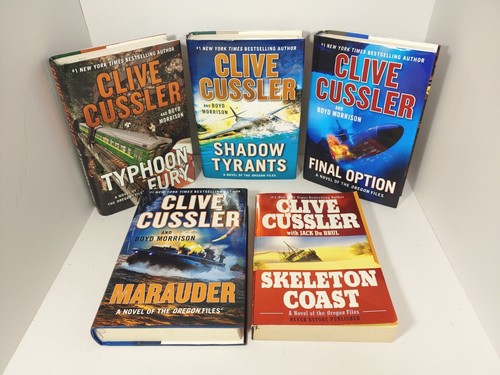 CLIVE CUSSLER The Oregon Files All 1st Printing 4 Hardcover 1 Paperback ...