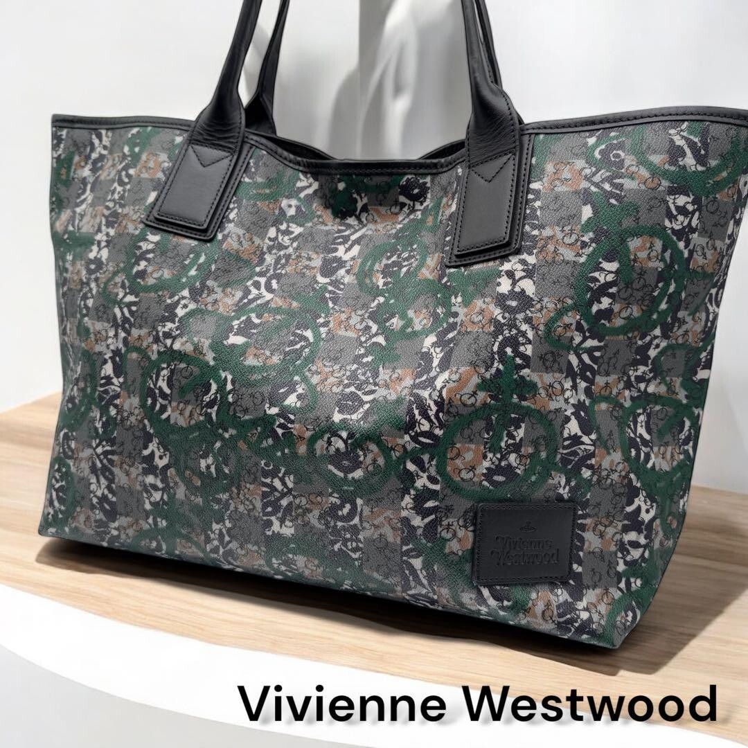 Vivienne Westwood Big Tote Bag Logogram Orb Women's #… - Gem