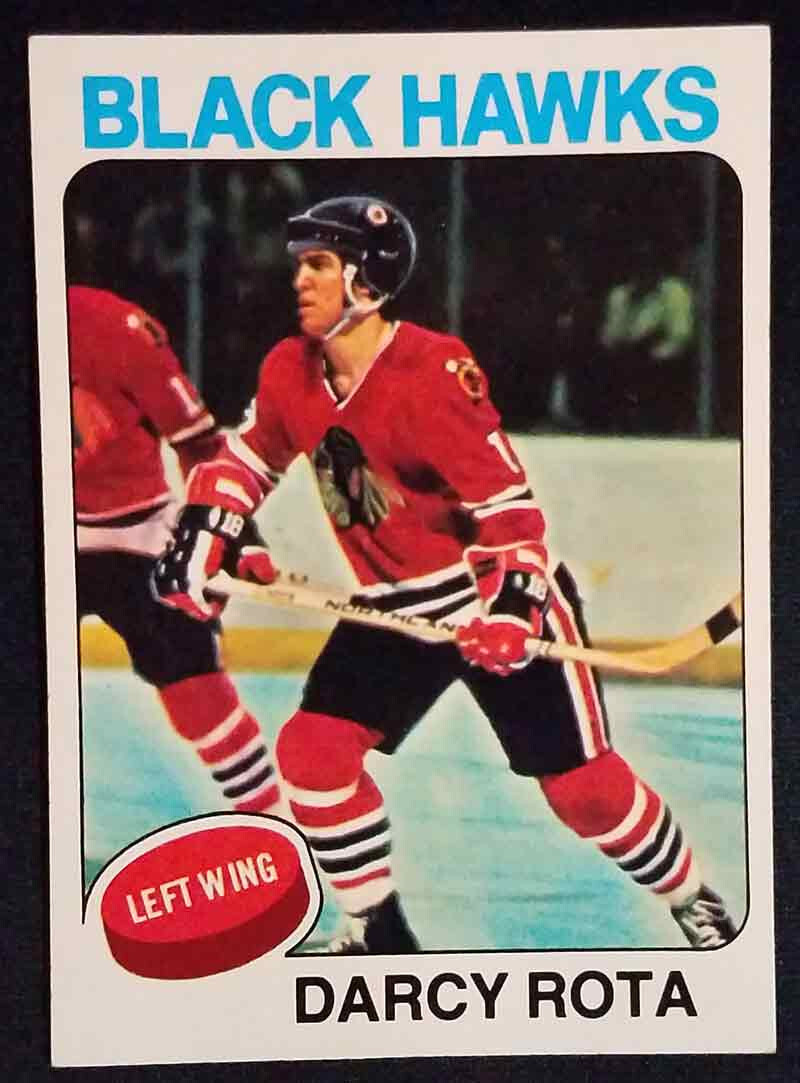 1975-76 Topps #66 Darcy Rota Chicago Blackhawks NR-MINT++ | eBay