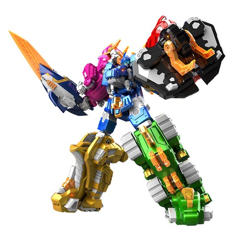 Miniforce Super Dino Seven 7 Dinosaurs Figure Power Ranger 13" Robot ...