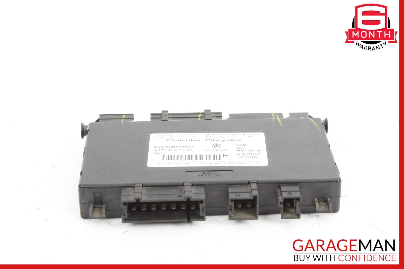 03-12 Mercedes X164 GL450 SLK280 GL550 Front Left Seat Control Module ...