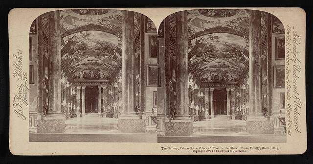 The gallery,palace of the prince of colonna,the oldest roman family ...