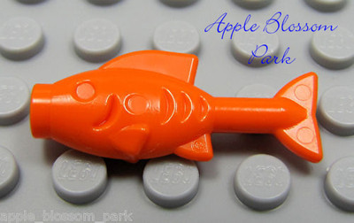 NEW Lego Minifig Orange GOLDFISH Animal Pirate Food - 10218 Minifigure ...