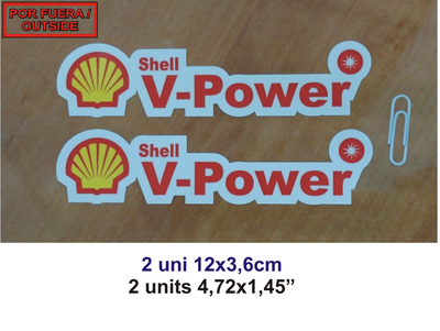 ADHESIVO PEGATINA STICKER DECAL AUFKLEBER AUTOCOLLANT VINYL X2 SHELL V ...