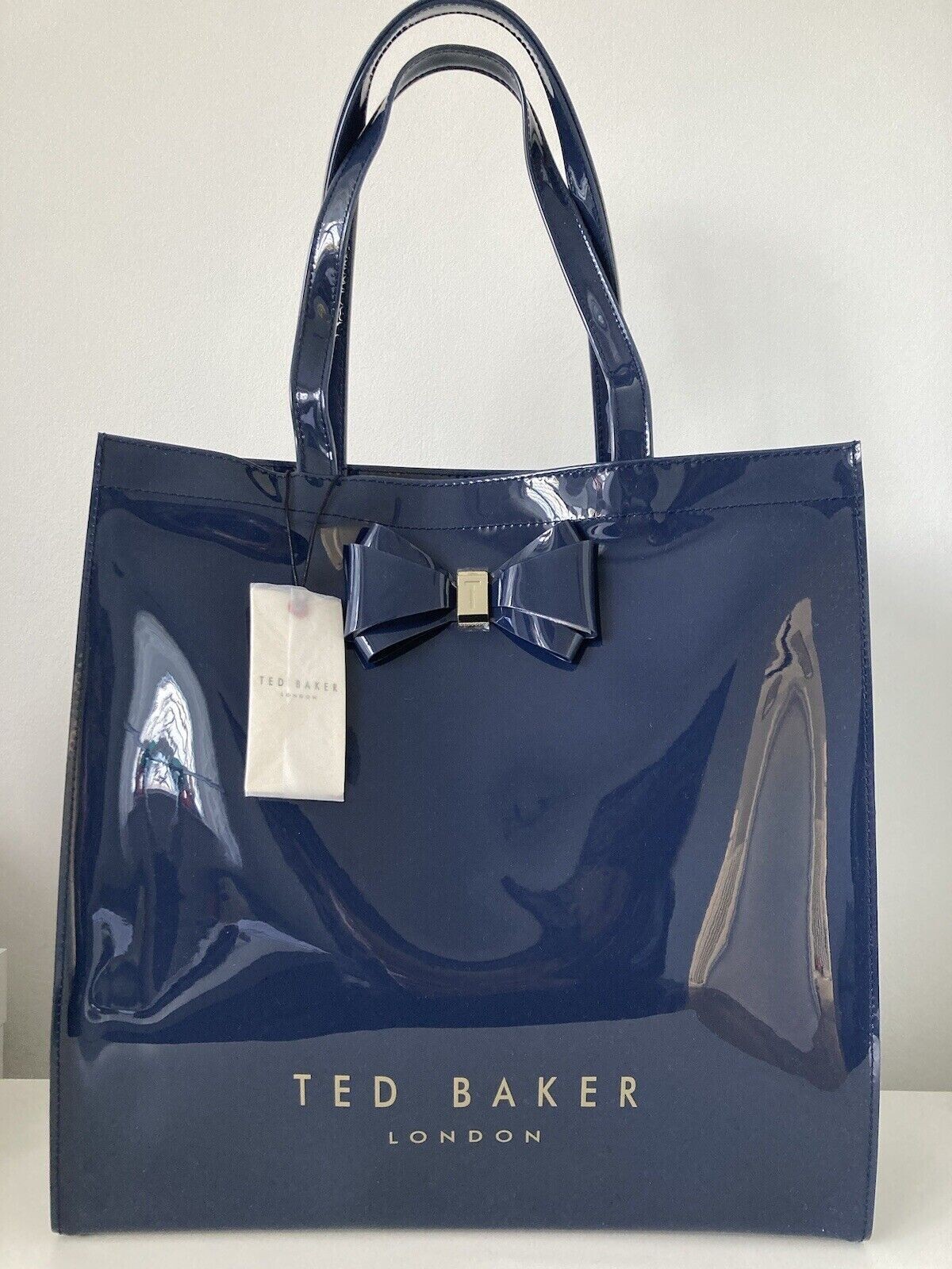 TED BAKER Alacon Plain Bow Large Icon Bag blue genuine NEW WITH TAGS | eBay