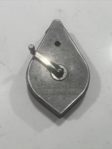 Vintage Straight-Line Chalk Line Reel Blue Plumb Bob USA | eBay