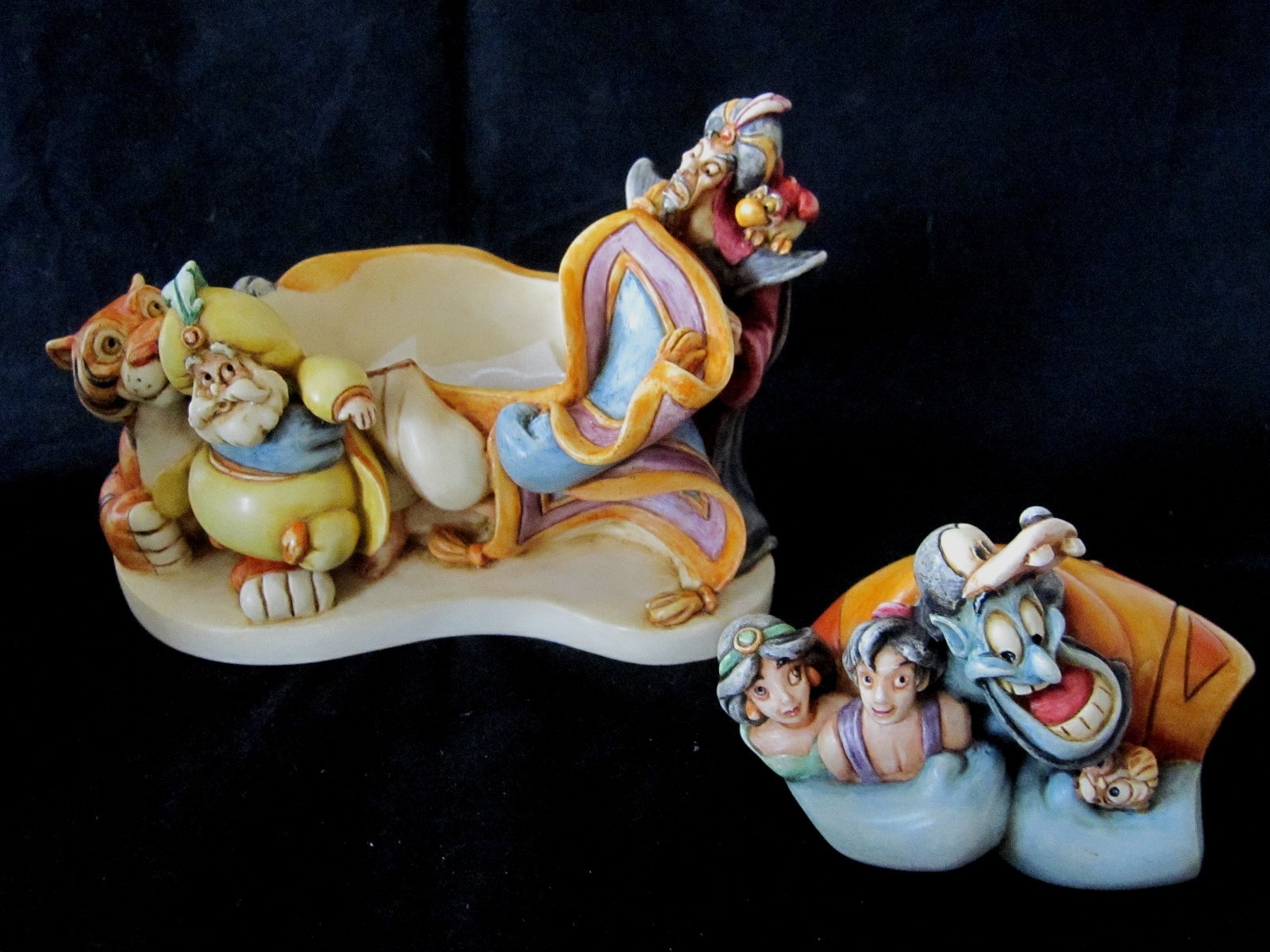Disney Harmony Kingdom Aladdin GROUP HUG Marble Treasure Box MIB COA ...