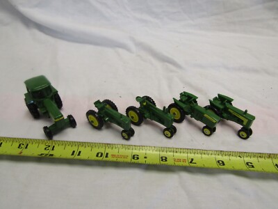 LOT ERTL FARM TRACTOR JOHN DEERE 1/64 SCALE NARROW FRONT GROUP MINI ...