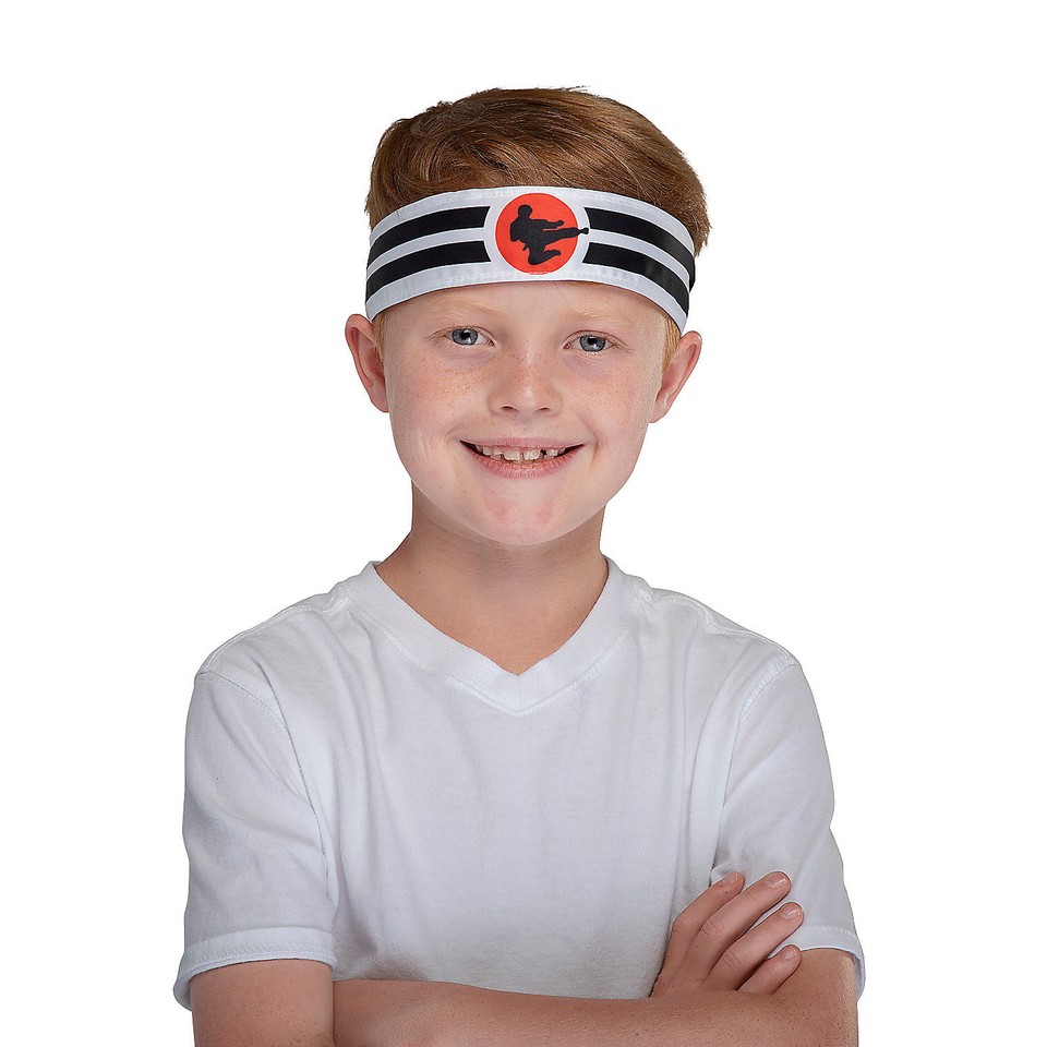 Child’s Tie-On Karate Ninja Headbands, Birthday, Apparel Accessories ...