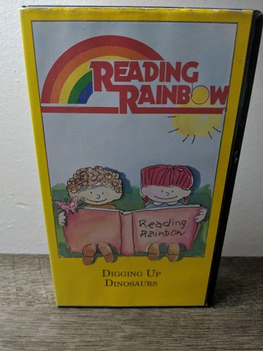 VHS READING RAINBOW DIGGING UP DINOSAURS Big Box Clamshell early ...