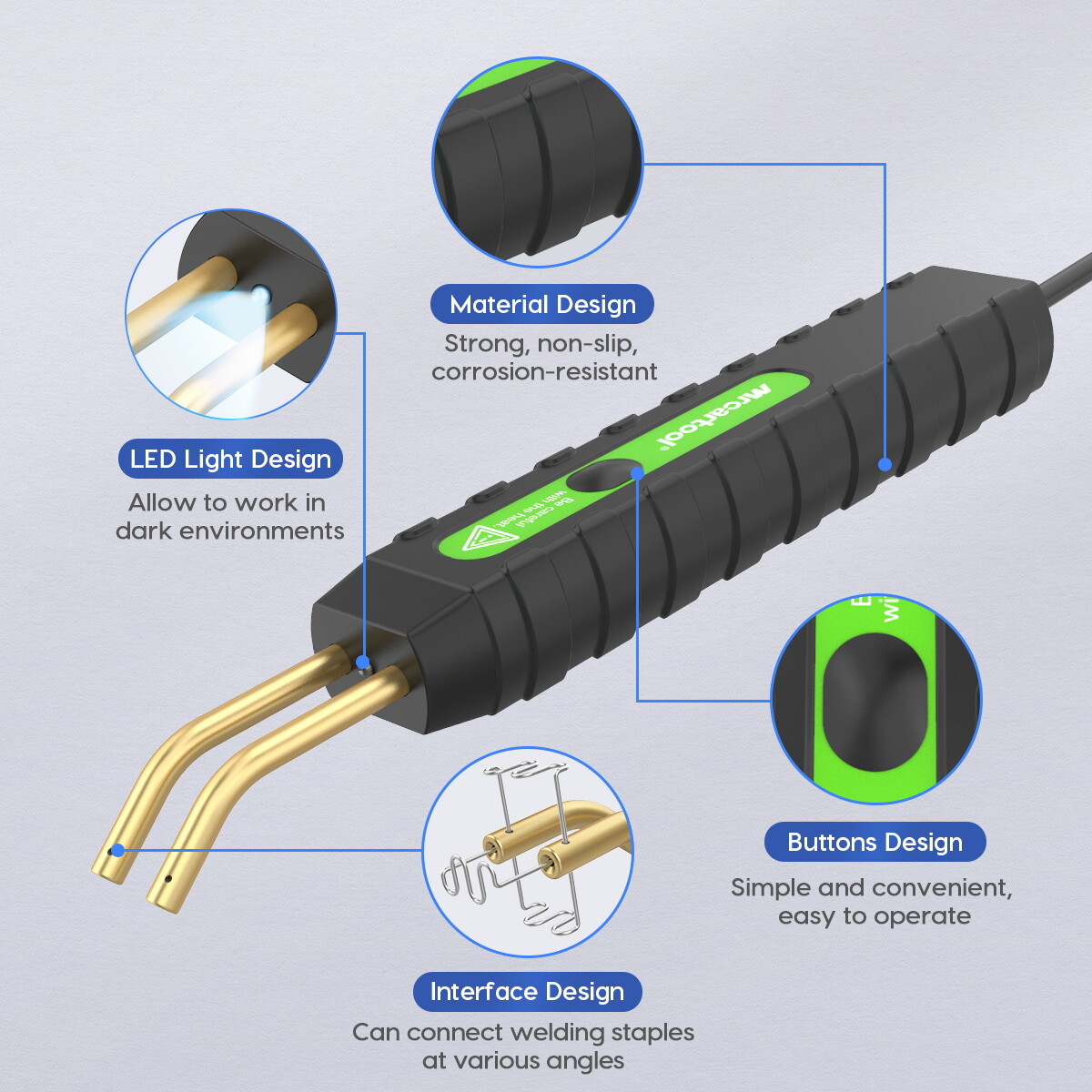 Hot Stapler Gun Plastic Welder Welding Repair Kit 15W 35W 45W 65W 80W ...
