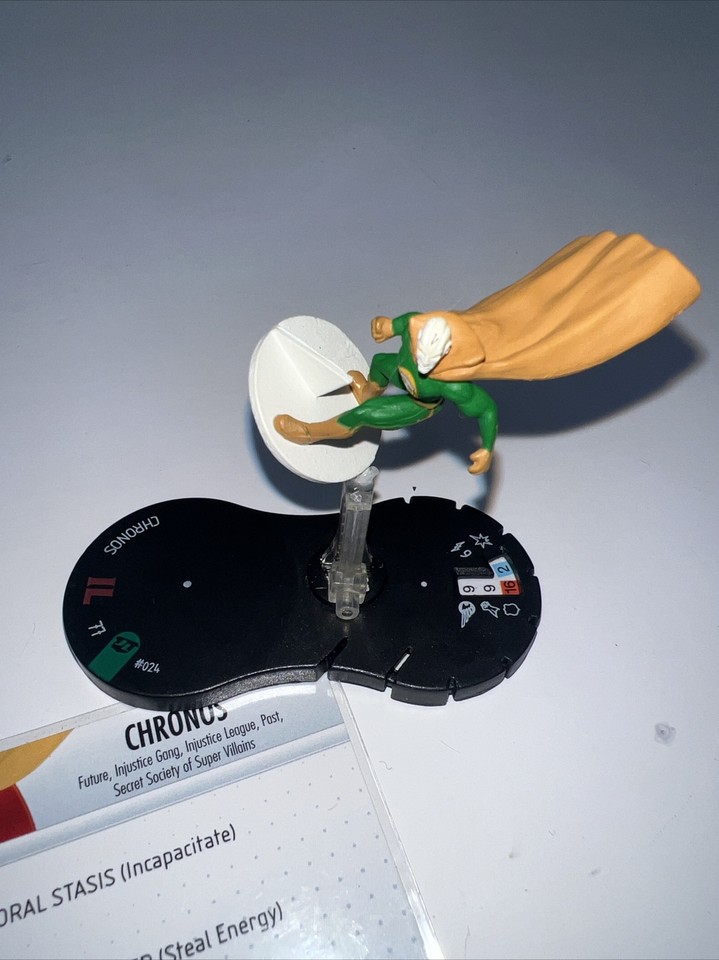 Heroclix Chronos #024 USED DC Justice League Single Figure W Card | eBay