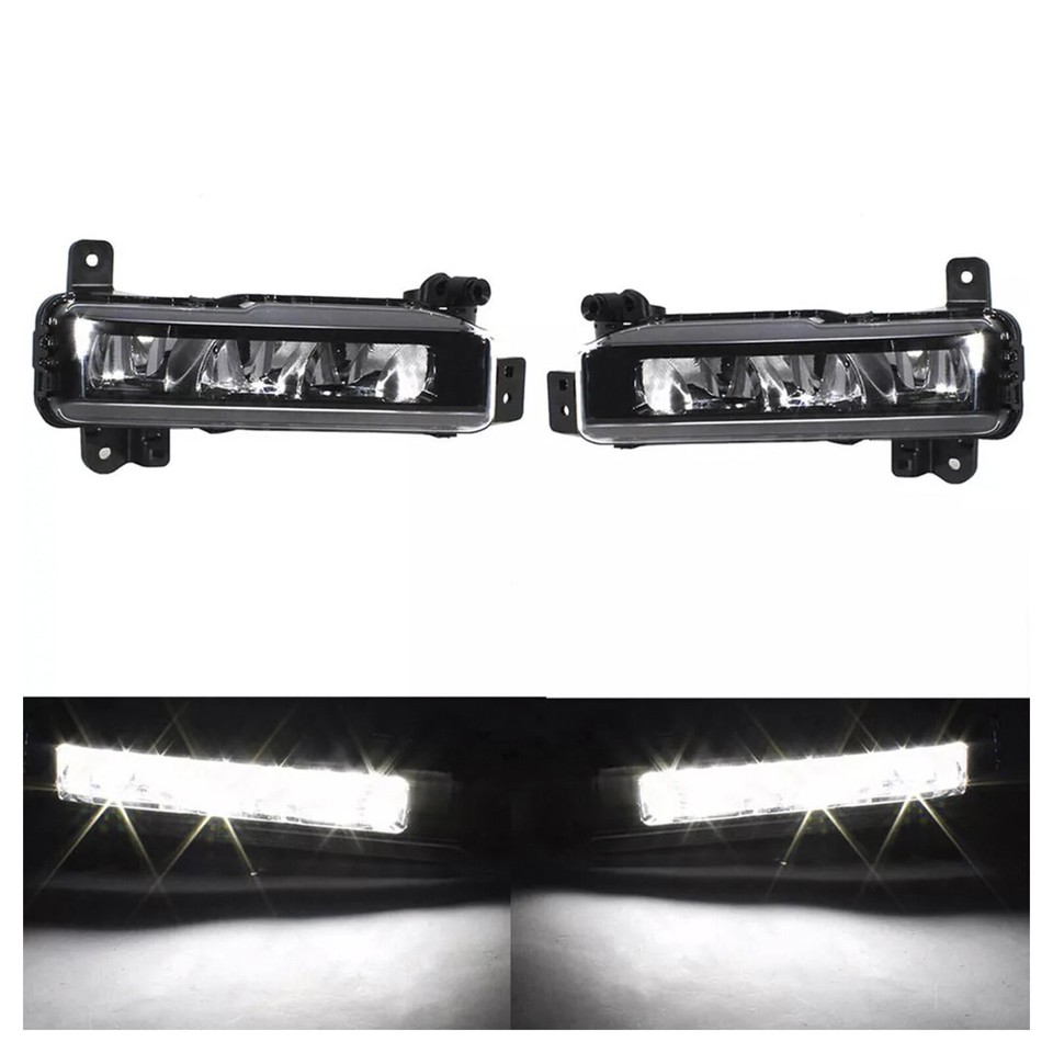 Pair LED Front Bumper Fog Lights For BMW G20 G21 X1 F48 LCI F45 F46 ...