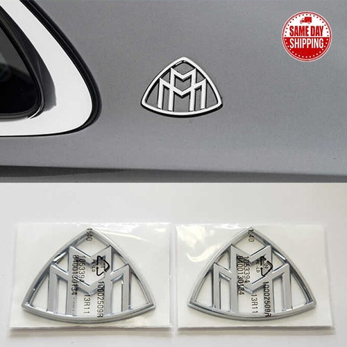 1 Pair Mercedes-Benz Maybach LH,RH Side Fender Emblem Badge Decal ...