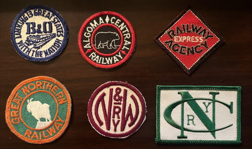 Vintage set of 6 Railroad patches B&O N&W Great Northern etc | eBay