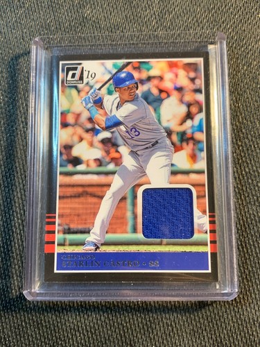 2019 Panini Donruss Retro 1985 Materials STARLIN CASTRO #85M-SC Chicago ...