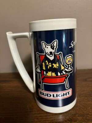 1986 Bud Light Spuds Mackenzie Plastic Beer Mug Thermo Serv | eBay