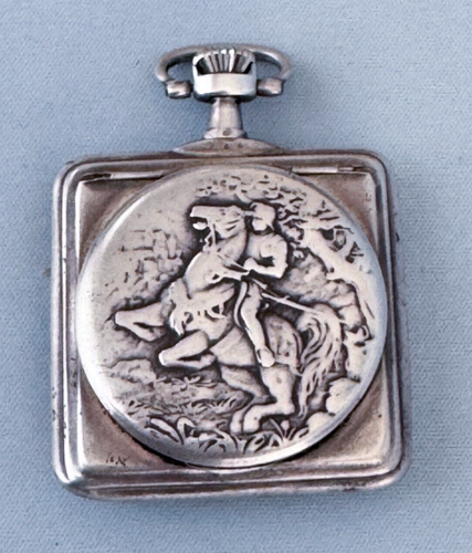 1900 Omega Silver Pocket Watch Paris Grand Prix France Emperor Napoleon ...