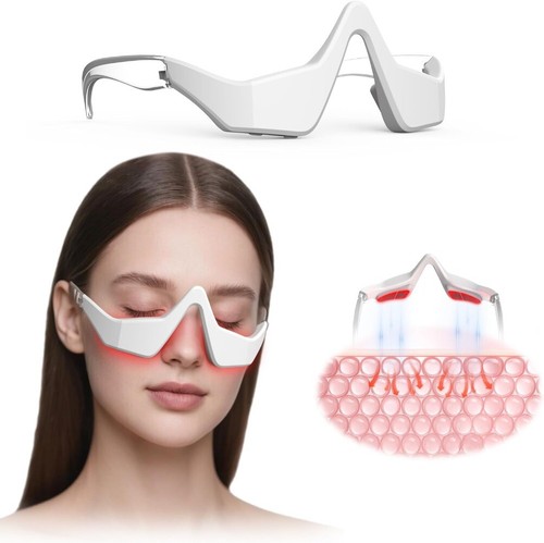 Under Eye Red Light Therapy Glasses, Reduce Bags Dark Circles Puffiness ...