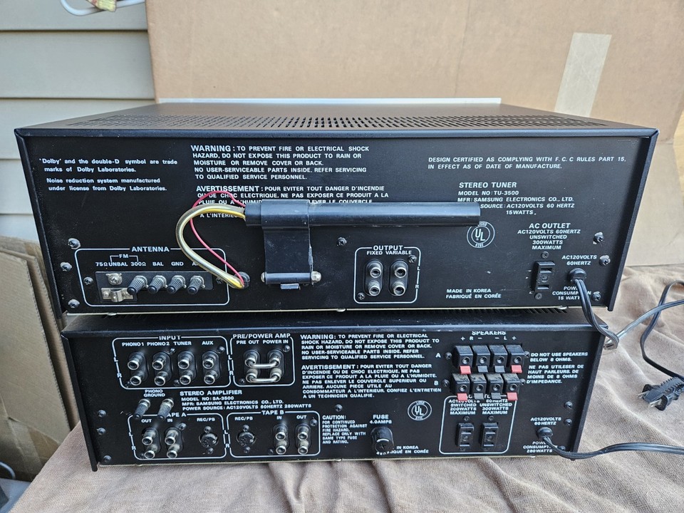 Vintage Samsung Amplifier And Tuner SA-3500 TU-3500 | eBay
