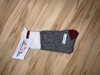 $18 Catherine Cole Studio Organic Cotton Slouch Lace Boot Socks Striped ...