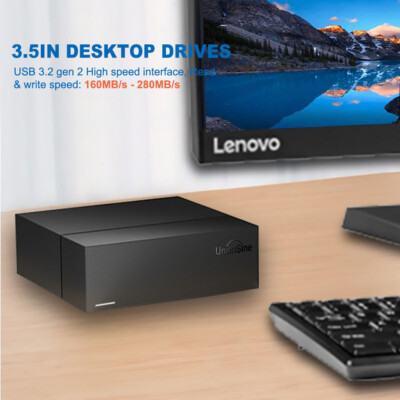 1TB 4TB 12TB 16TB 18TB USB 3.0 Desktop External Hard Drive HDD Storage ...