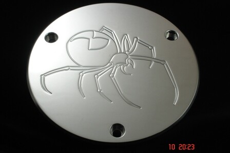 YAMAHA BANSHEE BILLET ALUMINUM SPIDER POLISHED SIDE CASE INSERT COVER ...