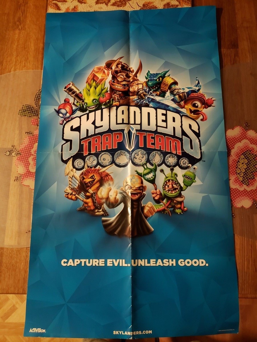 Skylanders Trap Team Characters Poster Skylander Trap Team Poster