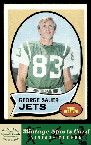 1970 Topps - George Sauer Jr. - #176 New York Jets | eBay