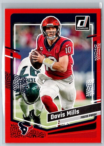 2023 Panini Donruss - Press Proof Red #117 Davis Mills for sale online ...