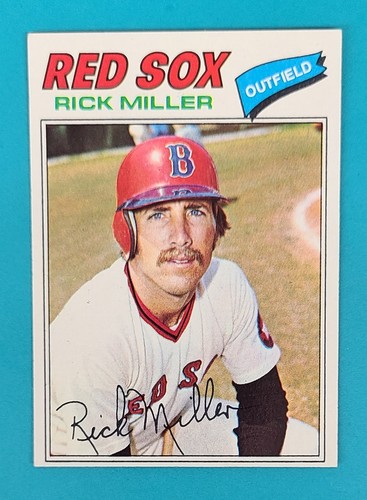 1977 Topps #566 Rick Miller Boston Red Sox BASEBALL Card 2D | eBay